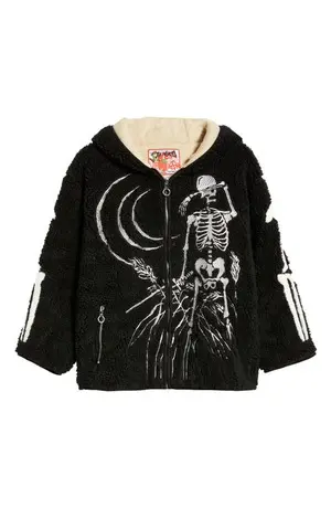 VERYRARE Nikkan Hagaki High Pile Fleece Zip Hoodie