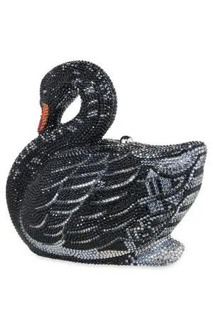 Judith Leiber Crystal Embellished Swan Clutch