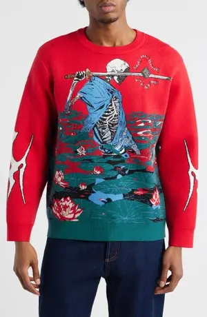 VERYRARE Skeleton Bushido Crewneck - Red