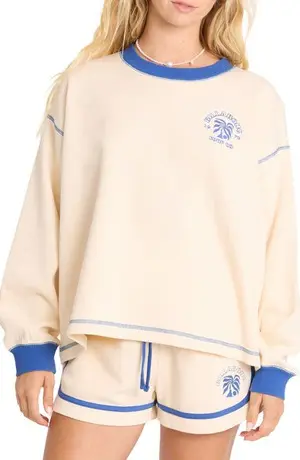 BILLABONG Back To It Graphic Sweatshirt - White Cap