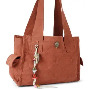 Kurt Geiger Celia Canvas Tote Bag - Rust