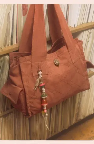 Kurt Geiger Celia Canvas Tote Bag - Rust