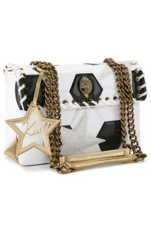 Kurt Geiger Kensington Patchwork Bag - White/black