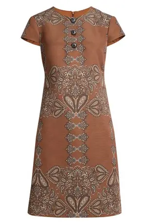Vince Camuto Paisley Print Shift Dress