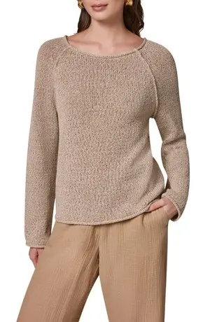 Donna Karan New York Easy Boat Neck Sweater - Fawn Multi