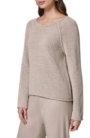 Donna Karan New York Easy Boat Neck Sweater - Sandstone Multi