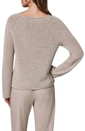 Donna Karan New York Easy Boat Neck Sweater - Sandstone Multi