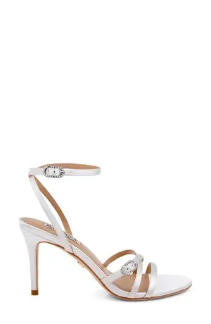 Badgley Mischka Yulan Embellished Ankle Strap Sandals