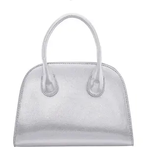 Nina Ainsley Top Handle Bag Silver