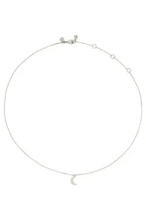 Kate Spade New York Pavé Moon Pendant Necklace