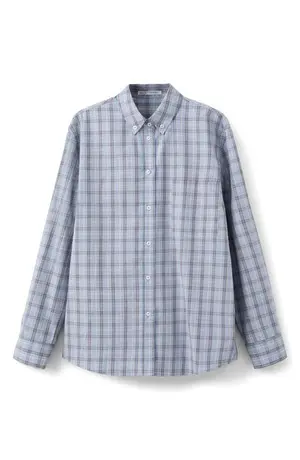 Mango Camisa Plaid Shirt - Blue