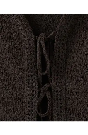 Mango Nati Sleeveless Knit Top - Dark Brown