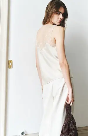 Mango Reia Sleeveless Satin Top