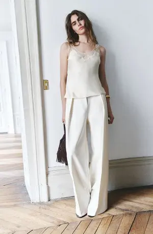 Mango Reia Sleeveless Satin Top