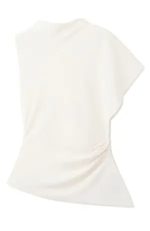 Mango Sleeveless Asymmetric Top - Ecru