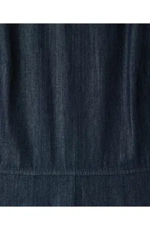 Mango Chambray Wide Leg Jumpsuit