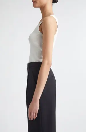 Max Mara Ribbed Scoop Neck Tank