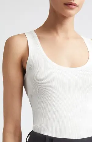 Max Mara Ribbed Scoop Neck Tank