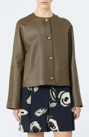 Max Mara Leather Jackets For Women