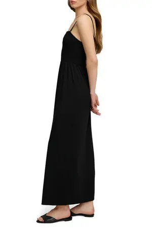 FAVORITE DAUGHTER The Apartment Smocked Sleeveless Maxi Dress
