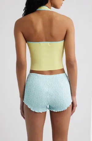 KULANI KINIS Shell Knit Halter Tank Top