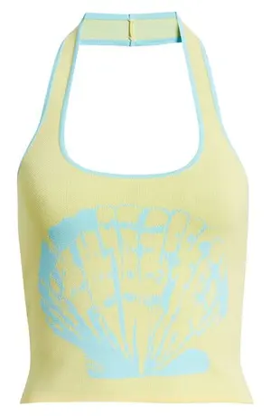 KULANI KINIS Shell Knit Halter Tank Top