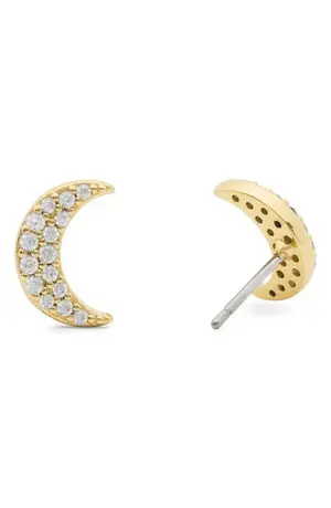 Kate Spade New York Pavé Moon Stud Earrings
