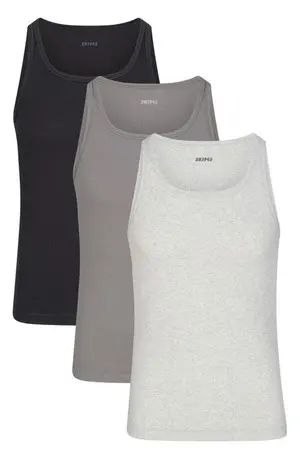 SKIMS Cotton Rib Tanks Assorted 3-pack