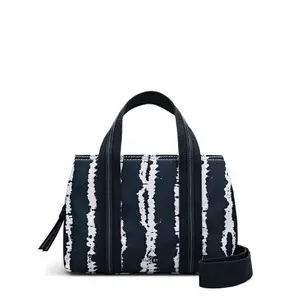 RADLEY Halley Row Tie Dye Stripe Ziptop Satchel Bag - Naval