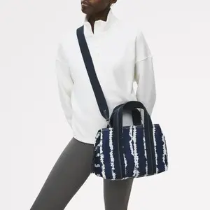 RADLEY Halley Row Tie Dye Stripe Ziptop Satchel Bag