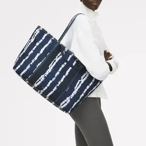 RADLEY Halley Row Tie Dye Stripe Ziptop Tote Bag
