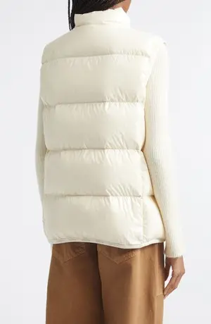 Moncler Badia Down Puffer Vest - White