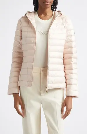 Moncler Hooded Down Puffer Jacket - Pink