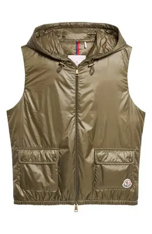 Moncler Lansette Hooded Down Vest