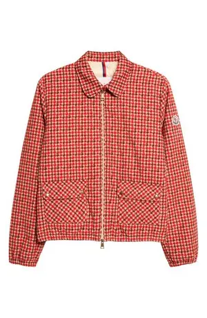 Moncler Lanset Checked Knit Jacket