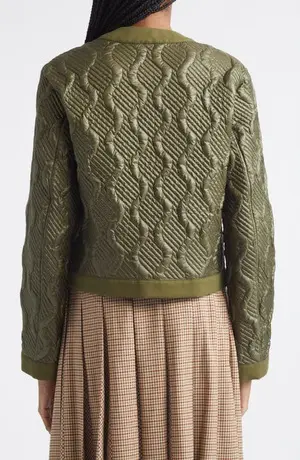 Moncler Libellule Quilted Jacket - Green