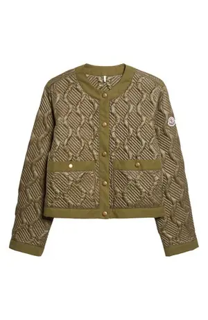 Moncler Libellule Quilted Jacket - Green