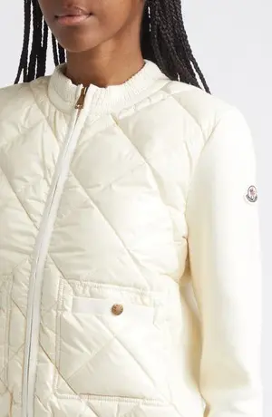 Moncler Quilted Front Cardigan