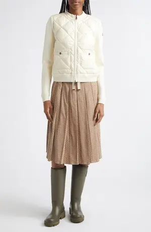 Moncler Quilted Front Cardigan