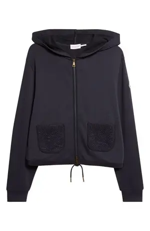 Moncler Mixed Media Zip Hoodie