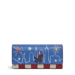 RADLEY Fireworks And Stripes Flapover Wallet - Cobalt