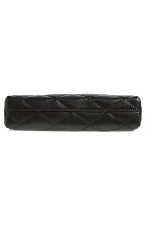 Saint Laurent Cassandre Bijou Matelassé Leather Wristlet