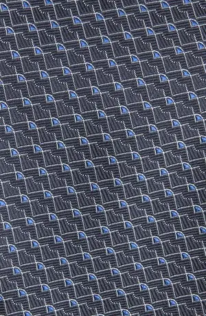 Canali Geometric Silk Neck Tie