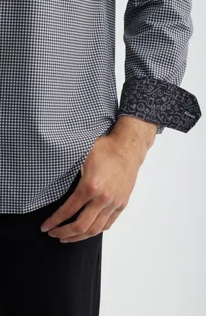 Johnston & Murphy Xc+™ Performance Game Day Gingham Button-up Shirt
