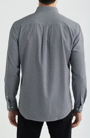 Johnston & Murphy Xc+™ Performance Game Day Gingham Button-up Shirt