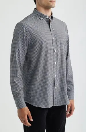 Johnston & Murphy Xc+™ Performance Game Day Gingham Button-up Shirt