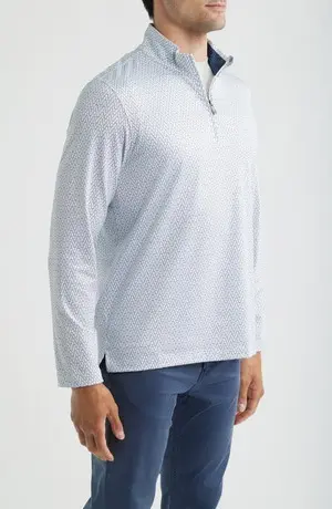 Johnston & Murphy Xc+™ Performance Game Day Goal Post Print Button-up Shirt