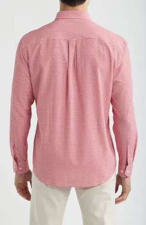 Johnston & Murphy Xc+™ Performance Game Day Gingham Button-up Shirt