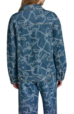 Karl Lagerfeld Paris Bow Denim Jacket