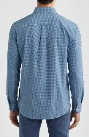 Johnston & Murphy Xc+™ Performance Game Day Gingham Button-up Shirt